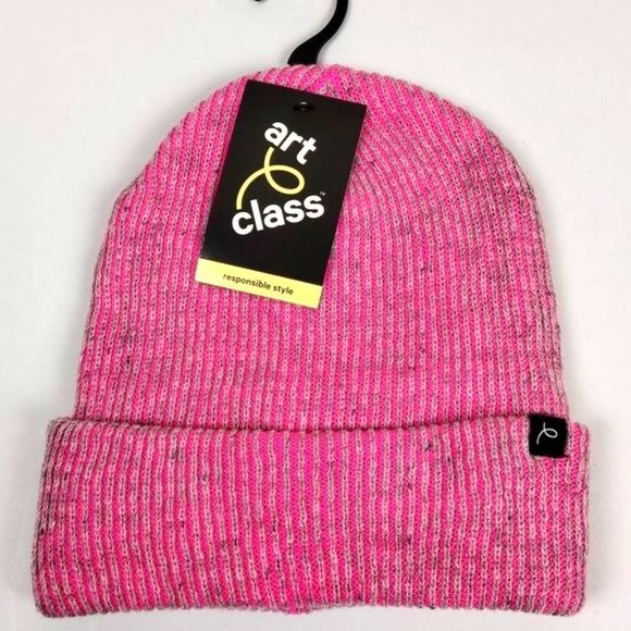 art class | Accessories | Artclass Pinkknit Beanie Cap Nwt Pink Os ...